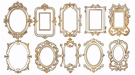 Collection Of Decorative Frames And Borders For Design Projects Premium Ai Generated Vector
