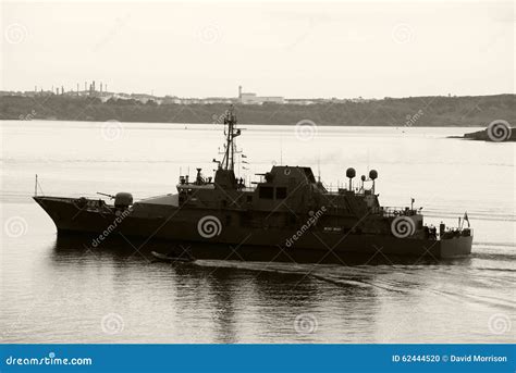 Irish Navy Vessel Le Ciara P42 Peacock Class Patrol Vessel On River