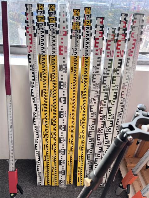 3m4m5m7m Factory Telescopic Aluminum Leveling Staff