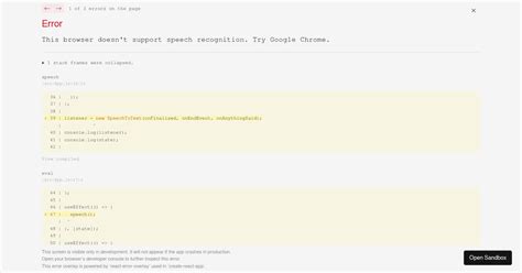 Speech To Text Examples Codesandbox