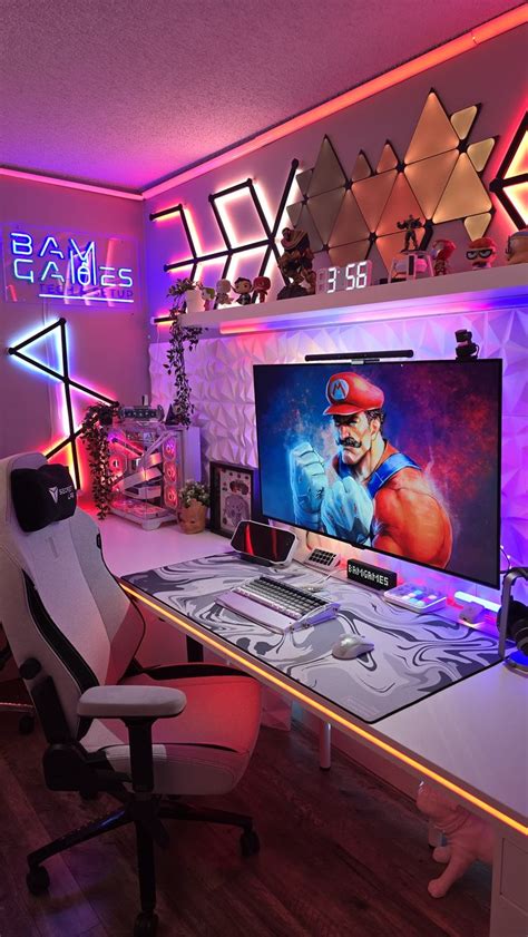 Super Mario Theme Gaming Room Gaming Room Setup Gaming Computer Room Small Game Rooms