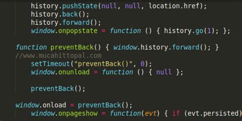 JS ile Sayfanın Geri Gitmesini Engelleme