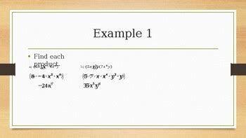 Multiplying Polynomials PowerPoint By Tracy VanderHulst TPT