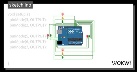 Semafor Wokwi ESP32 STM32 Arduino Simulator