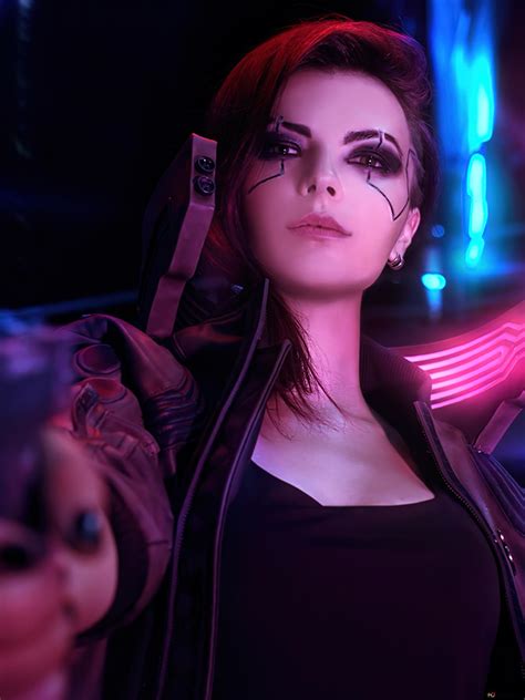 赛博朋克 2077 电子游戏（女 V 角色扮演） 4k 壁纸下载