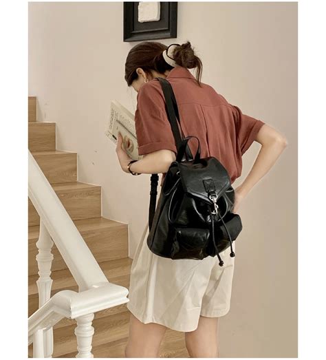 에이어패럴 특가 글로시 복조리 백팩 미니 스트랩 가죽 보부상 가방 Gb001