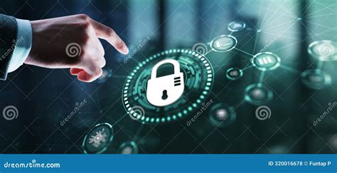Cyber Security System Abstract Technology Background Technology