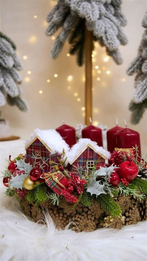 Рождественский адвент Рождественские дверные украшения Рождественские идеи Зимние украшения