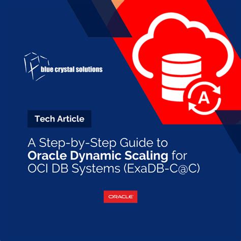 A Step By Step Guide To Oracle Dynamic Scaling For Oci Db Systems