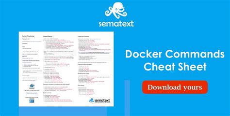 Docker Commands Cheat Sheet Sematext