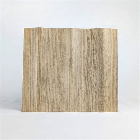 Wide 3 Flutes Fluted Wall Panels Scalloped Wall Paneling Primed White Oak Walnut Wall