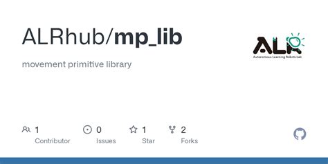 GitHub ALRhub Mp Lib Movement Primitive Library