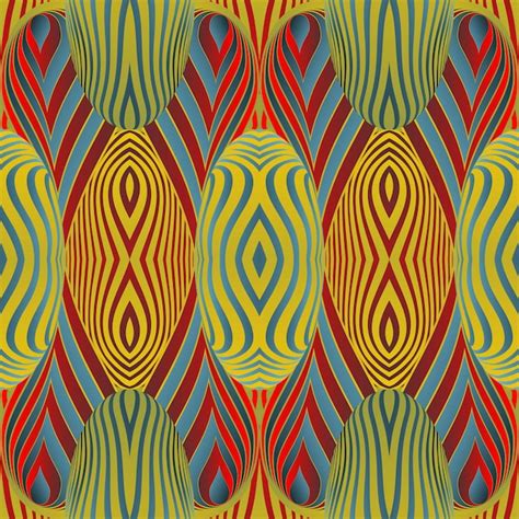 Premium Vector Seamless Vector Abstract Pattern Symmetrical Geometric Background With