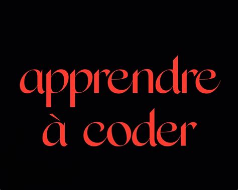 Apprendre à Coder