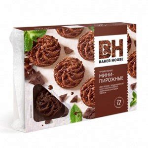 Baker House / Мини-пирожное "Бикер Хаус" 240г. Трюфель | Бикер Хаус ...