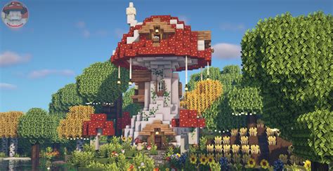 Cute Mushroom House In Minecraft