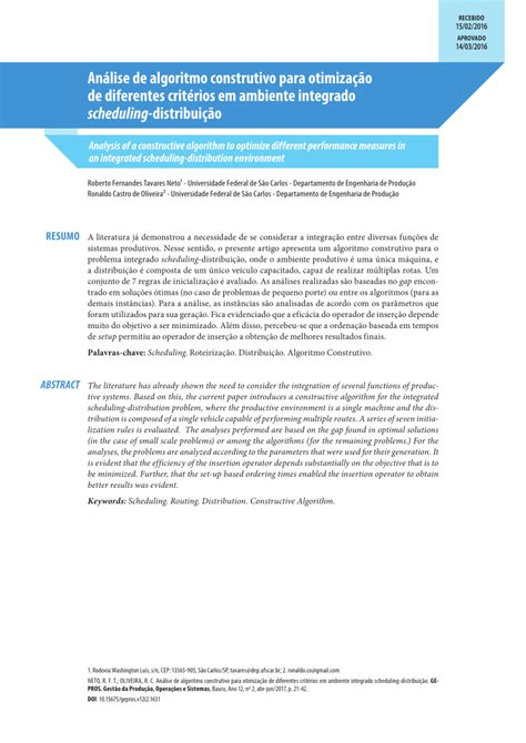 pdf analysis of a constructive algorithm to optimize different