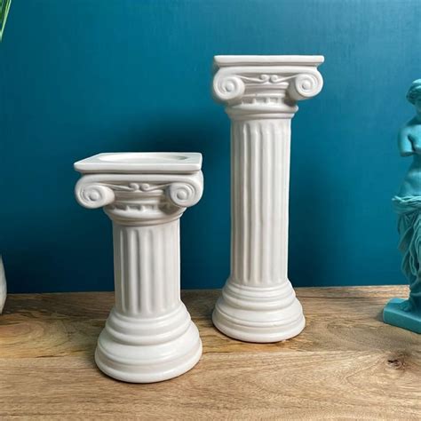 Large Ionic Column Candle Holder Ionic Column Ceramic Candle Holders Ionic Order