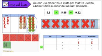 Subtracting Decimals Lesson 2 By Erin Butzner TpT