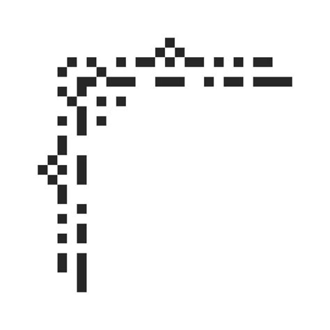Simple Pixel Corner Border 51549500 Vector Art At Vecteezy
