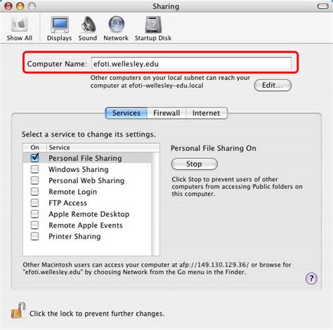 Sharing Files In Mac Os X Wellesley College