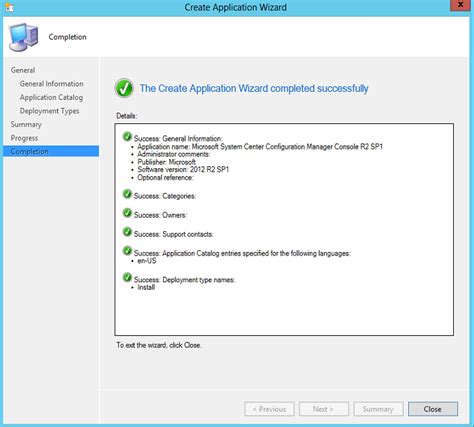 use the application model to deploy sccm 2012 console