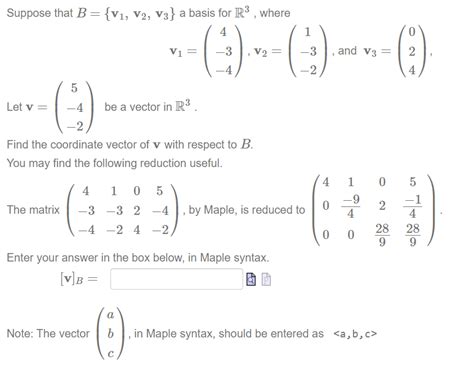 solved suppose that b {v1 v2 v3} a basis for r3 where 4