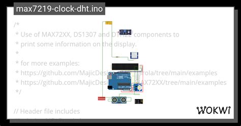 Max7219 Clock O Wokwi Esp32 Stm32 Arduino Simulator