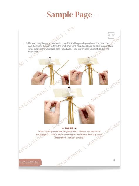 paracord macrame keychain pattern beginner quinn schlüsselanhänger selber machen anleitung