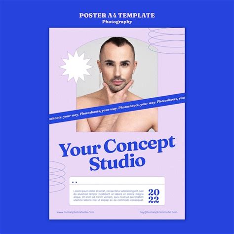 Free Psd Dynamic Photography Concept Poster