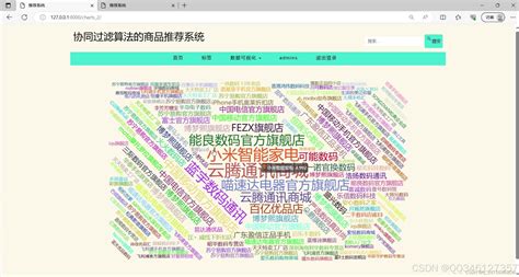 基于python商品推荐系统可视化2种协同过滤推荐算法 Django框架 计算机毕业设计（附源码论文）基于python协同过滤商品推荐