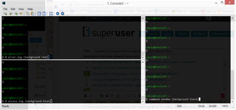 Windows ConsoleZ Console Port Change Background Color Per Pane Super User