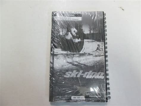 2001 Ski Doo Zx Series Operators Guide Manual W Safety Handbook Manual