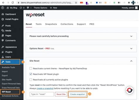 How To Reset Your Wordpress Database Backup Plugin Themewaves