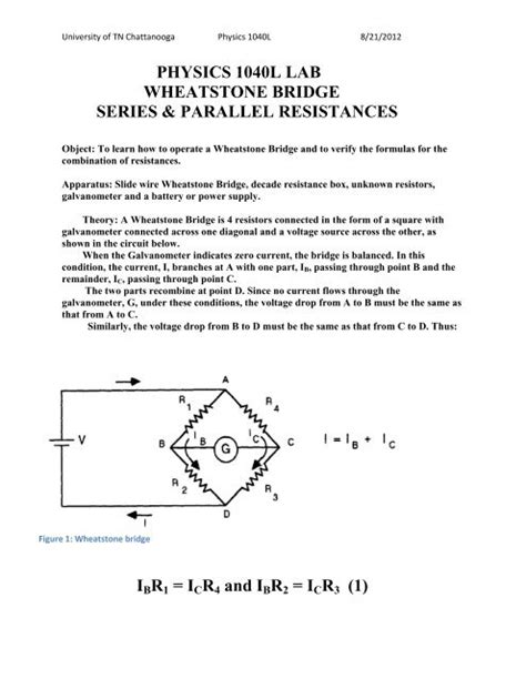 Wheatstone Bridge Equivalent Resistance