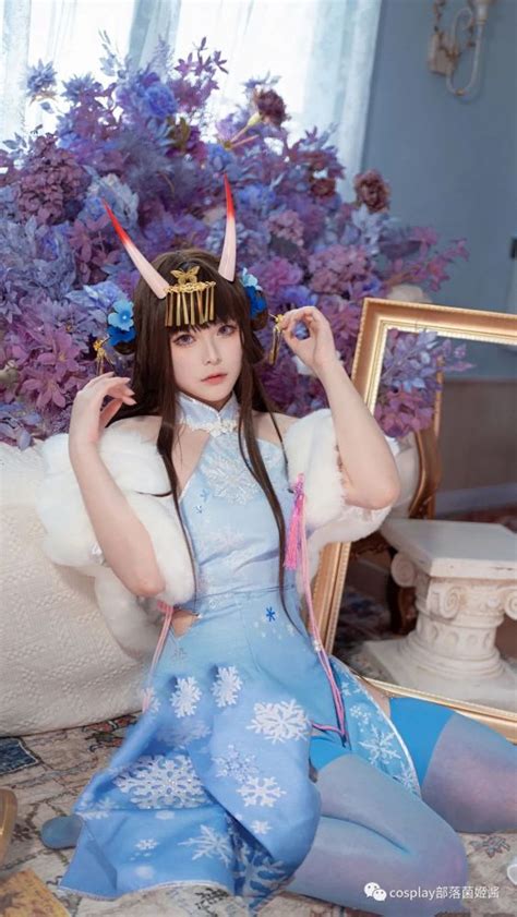 cos碧蓝航线旗袍能代冬雪沁香cos正片百合欧皇子 腾讯新闻