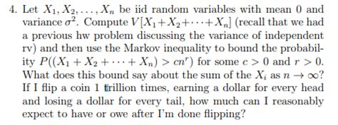 Let X X Xn Be Iid Random Variables With Mean Chegg