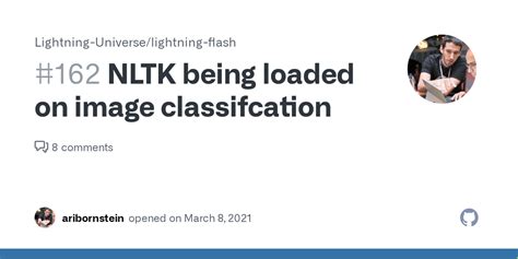 NLTK Being Loaded On Image Classifcation Issue Lightning Universe Lightning Flash GitHub