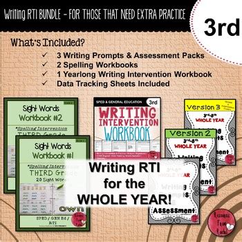 Writing RTI For Rd Grade By Resources From Rachel TPT