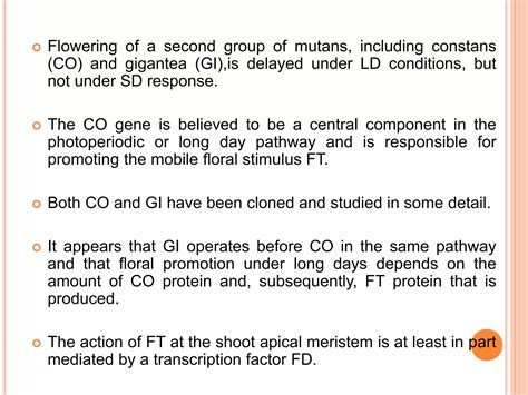 Floral Induction And Development Genetic And Molecular Analysis Pptx Gardening Home And Garden