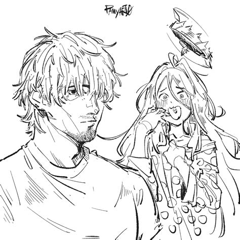 Sensei And Hina Blue Archive Drawn By Luqosan Danbooru