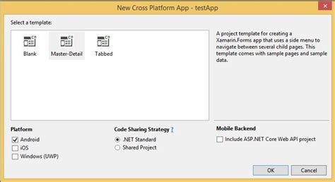Xamarin Form Master Detail Menu Page Link Text Not Display Stack