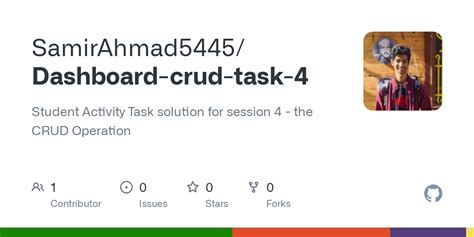 GitHub SamirAhmad5445 Dashboard Crud Task 4 Student Activity Task