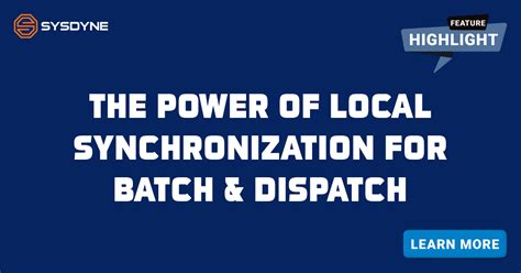 the power of a single database for dispatch and batch local ticket