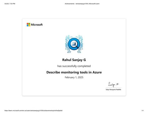 Microsoftazure Cloudcomputing Azurefundamentals Certification Learning Rahul Sanjay G