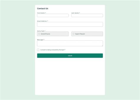Frontend Mentor Responsive Contact Us Page Coding Challenge Solution