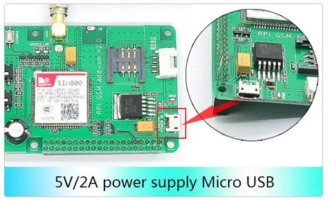 Raspberry Pi Sim800 Gsm Gprs Add On V20 Module Shield For Rpi