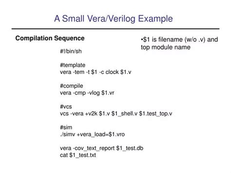 Ppt A Small Veraverilog Example Powerpoint Presentation Free