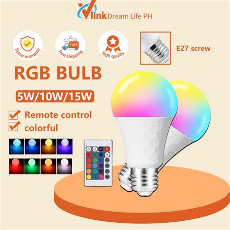 New RGB Light LED Bulb Dimmable Remote Control E27 220V 4 Modes Atmosphere Beautify Lamp Night