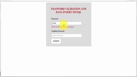 Password Validation In Php Bangla Full Tutorial Pregmatch Password